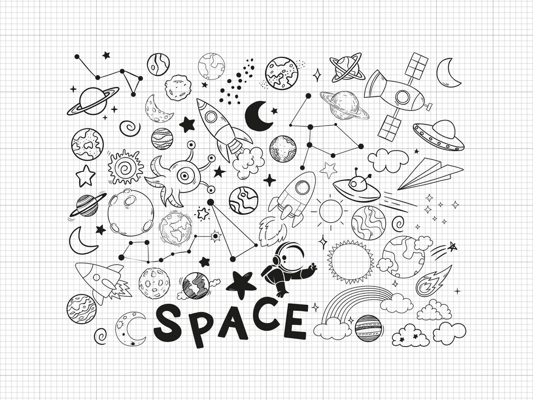 Space Svg Png Ai Pdf Dxf File Digital Download - Etsy