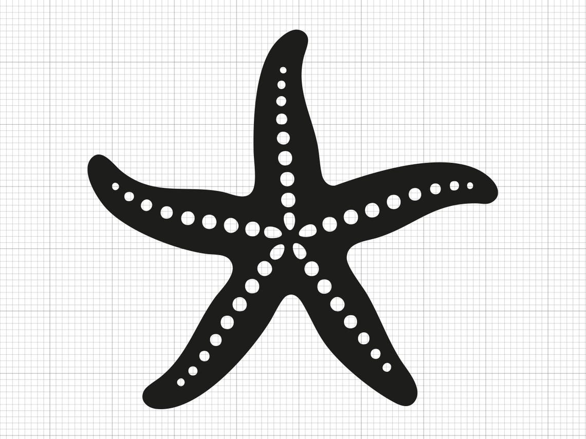 Starfish Svg Png Pdf Ai Dxf File Download - Etsy
