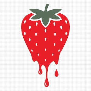 Strawberry Svg Png Pdf Ai Dxf File Download - Etsy