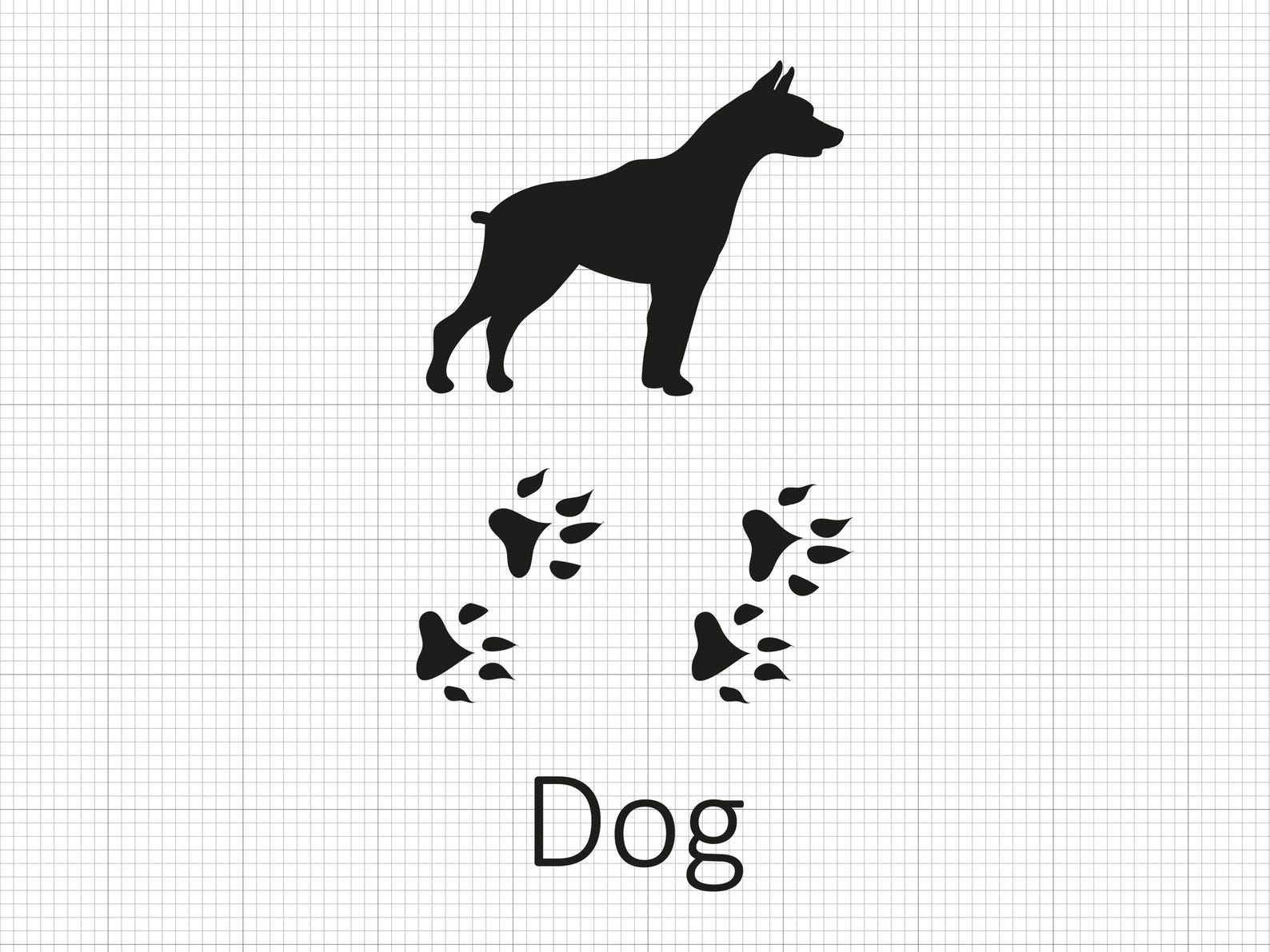 Animal Footprint Svg Png Pdf Ai Dxf File Download - Etsy