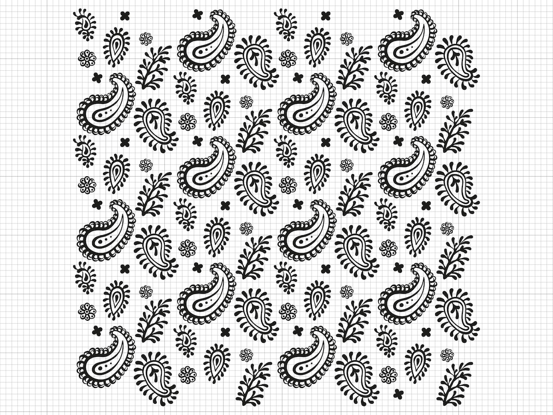 Bandana Pattern Svg Png Pdf Ai Dxf File Download - Etsy