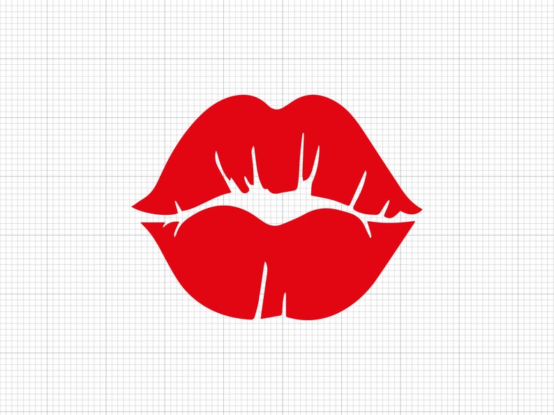 Lips Svg Png Pdf Ai Dxf File Download - Etsy
