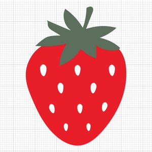 Strawberry Svg Png Pdf Ai Dxf File Download - Etsy