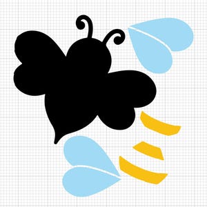Bee Svg Png Pdf Aif Dxf Layered File Download - Etsy
