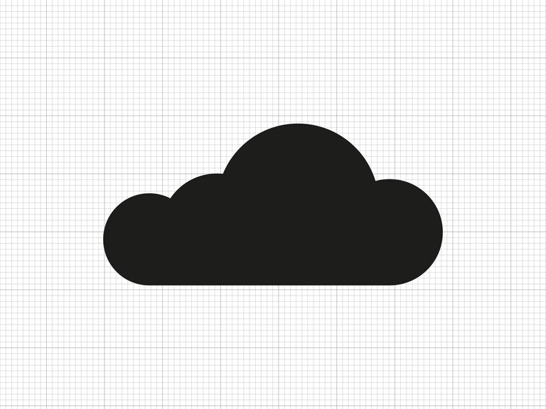 Cloud Svg Png Pdf Ai Dxf File Download - Etsy