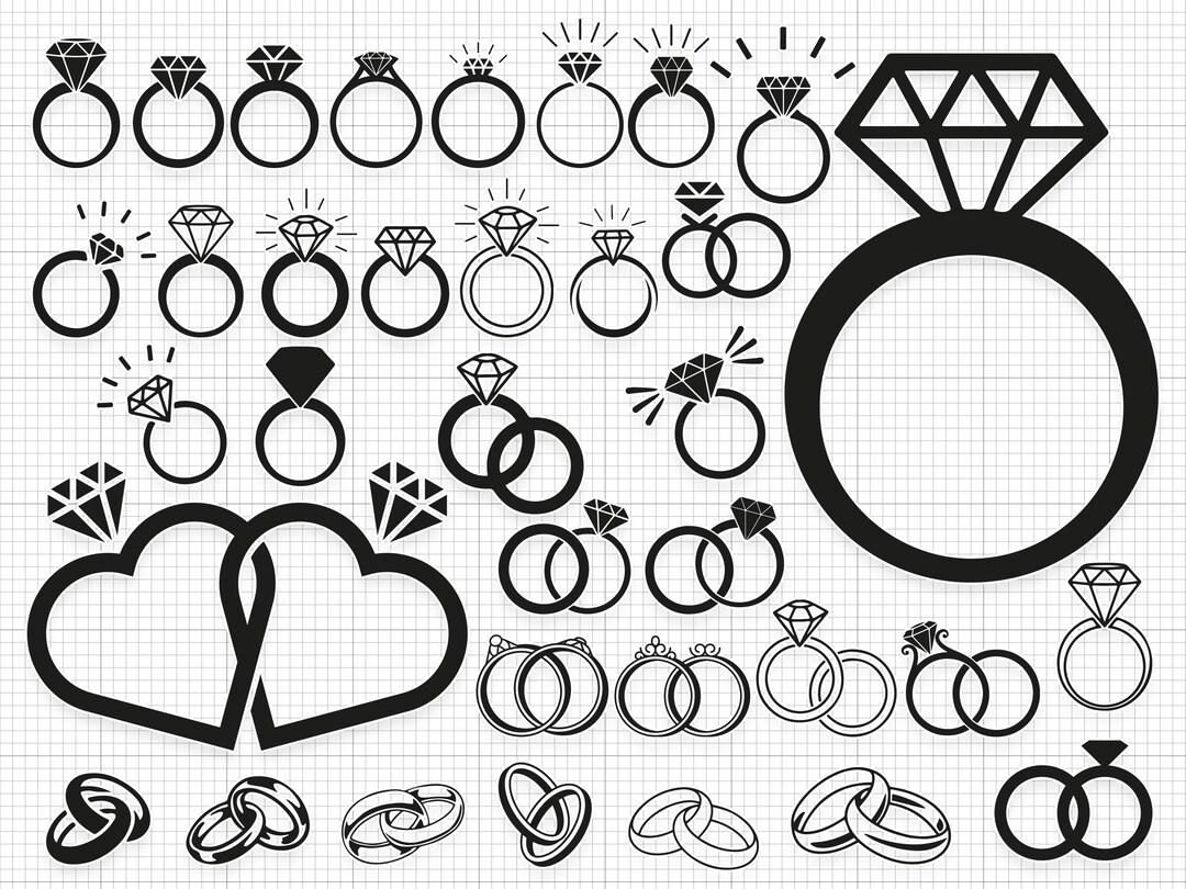 Diamond Ring Svg Png Pdf Ai Dxf File Download - Etsy