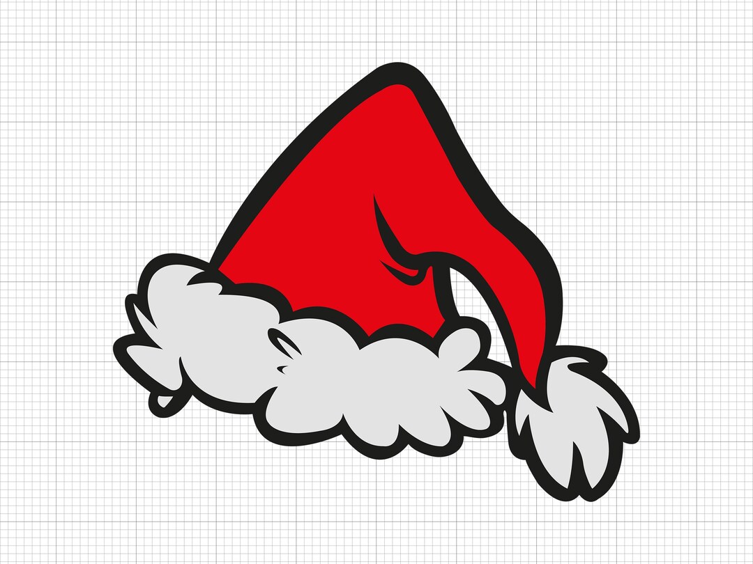 Santa Hat Svg Png Pdf Ai Dxf File Download - Etsy