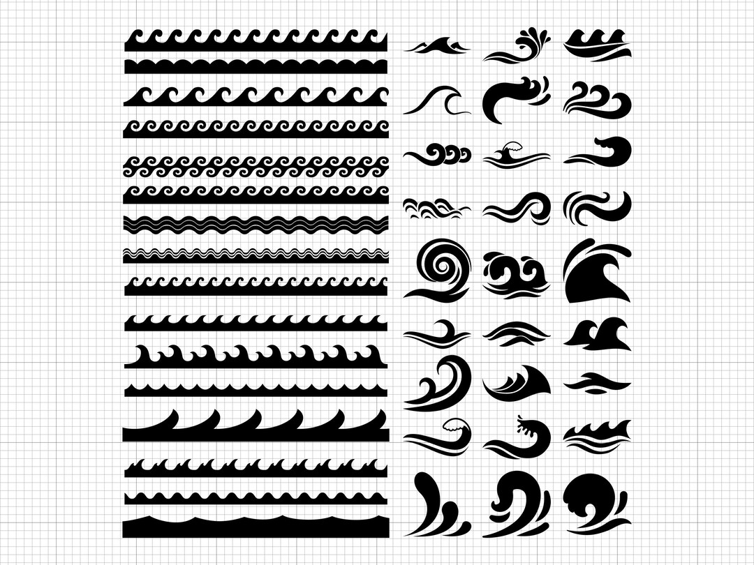 Wave Svg Png Ai Pdf Dxf File Download - Etsy