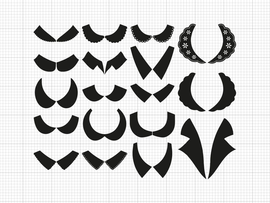 Collar Svg Eps Pdf Ai Dxf File Download - Etsy