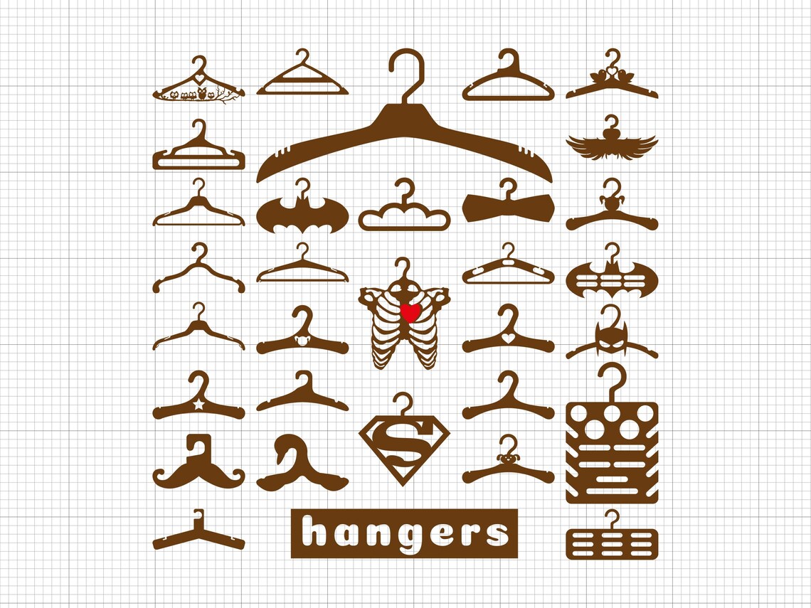 Clothes Hanger Svg Png Pdf Ai Dxf File Download - Etsy