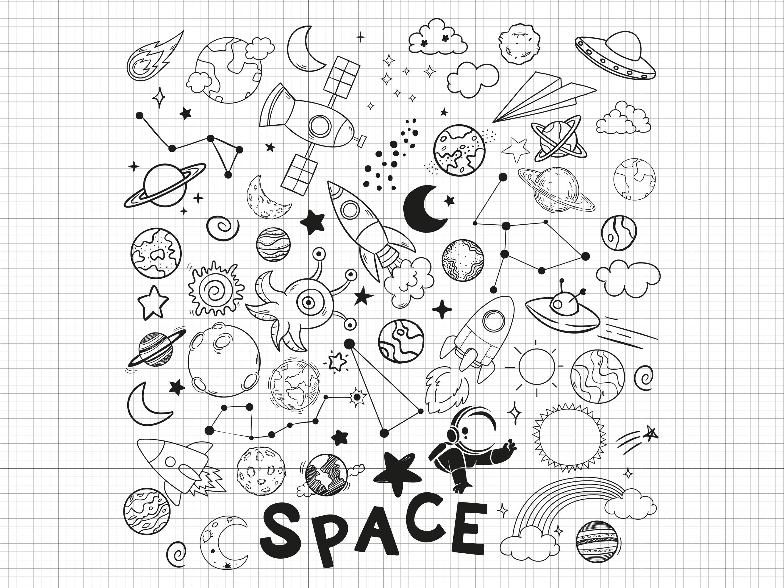 Space Svg Png Ai Pdf Dxf File Digital Download - Etsy