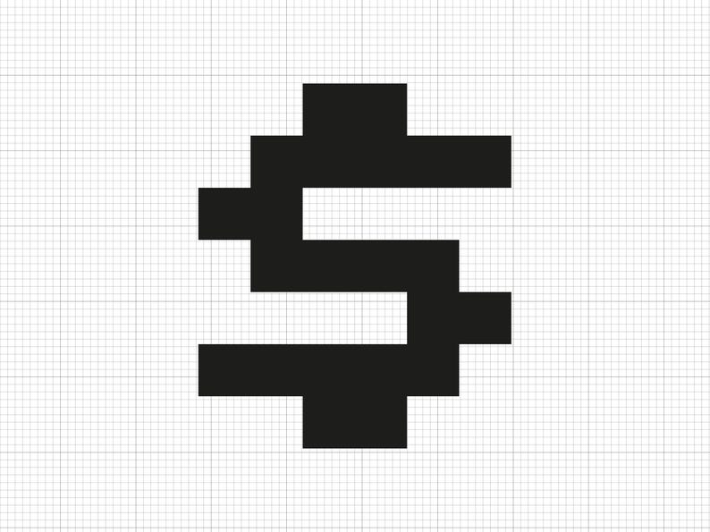 Pixel Font Svg Png Pdf Ai Dxf File Download - Etsy