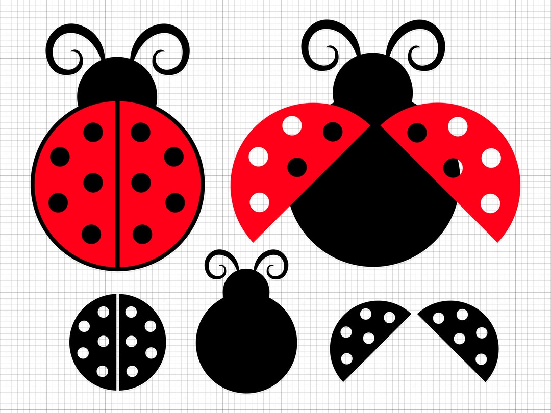 Cute Ladybug Svg Png Ai Pdf Dxf File Download - Etsy