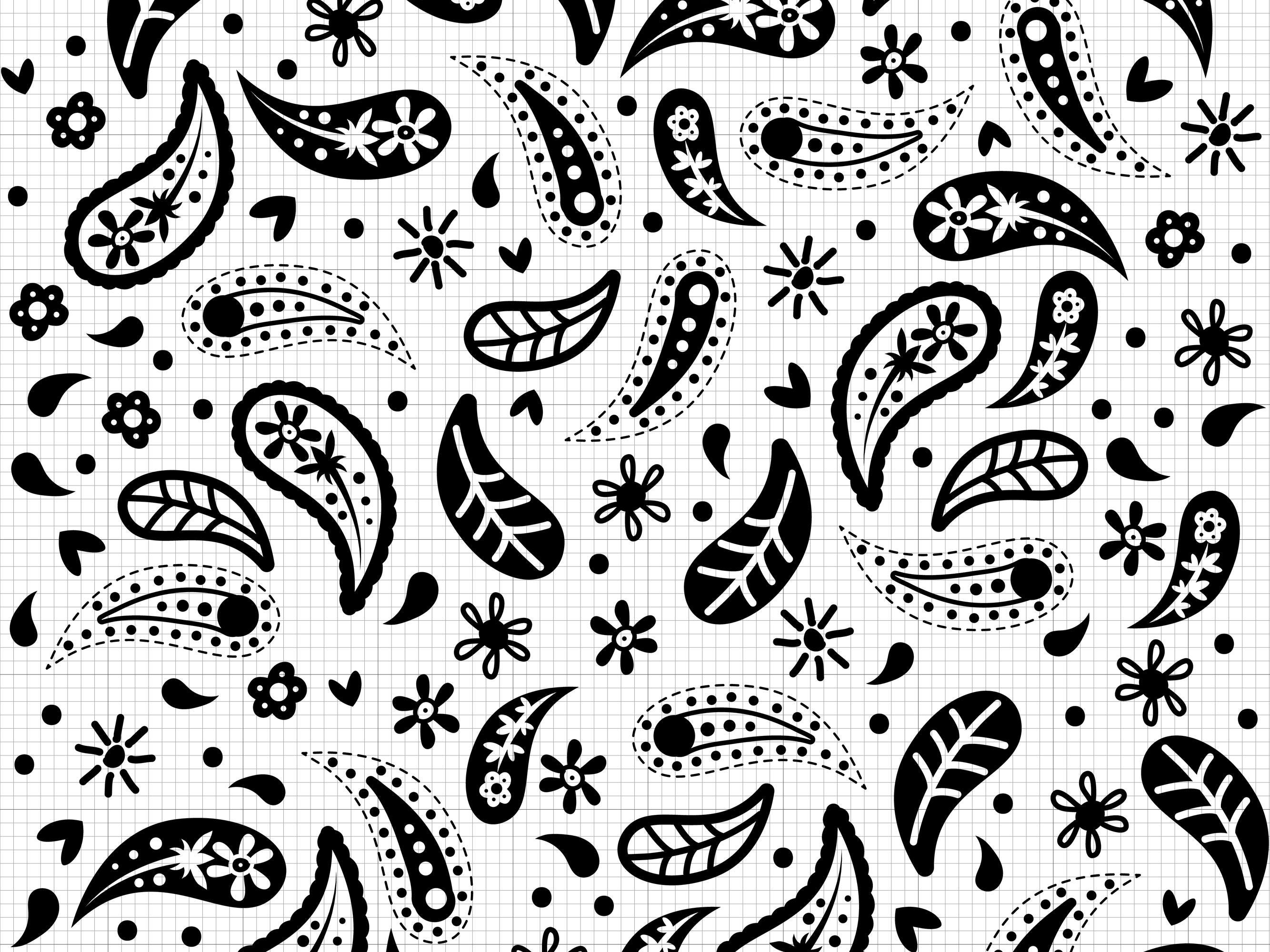 Paisley Bandana Svg Png Ai Pdf Dxf File Download - Etsy