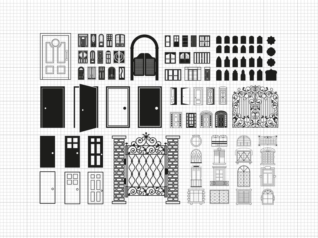 Door Svg Png Pdf Ai Dxf File Download - Etsy