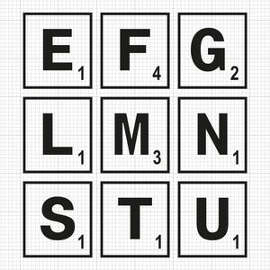 Scrabble Tiles Svg Png Ai Pdf Dxf File Download - Etsy