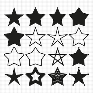 Star Svg Png Pdf Ai Dxf File Download - Etsy
