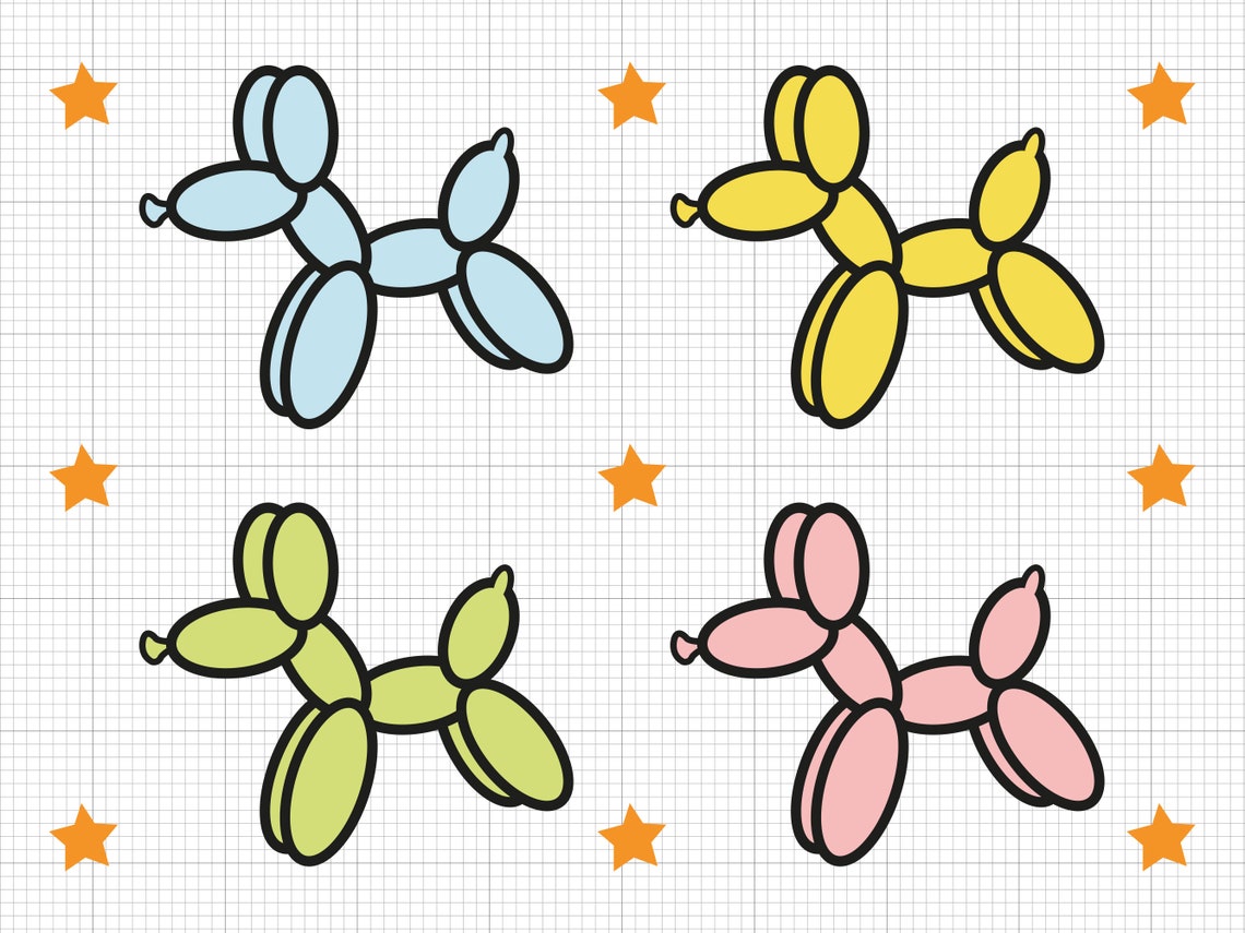 Balloon Dog Svg Png Pdf Ai Dxf File Download - Etsy