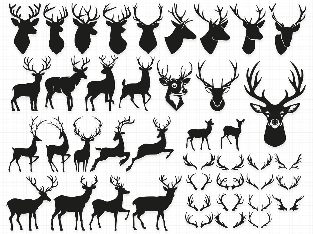 Deer Svg Png Pdf Ai Dxf File Download - Etsy