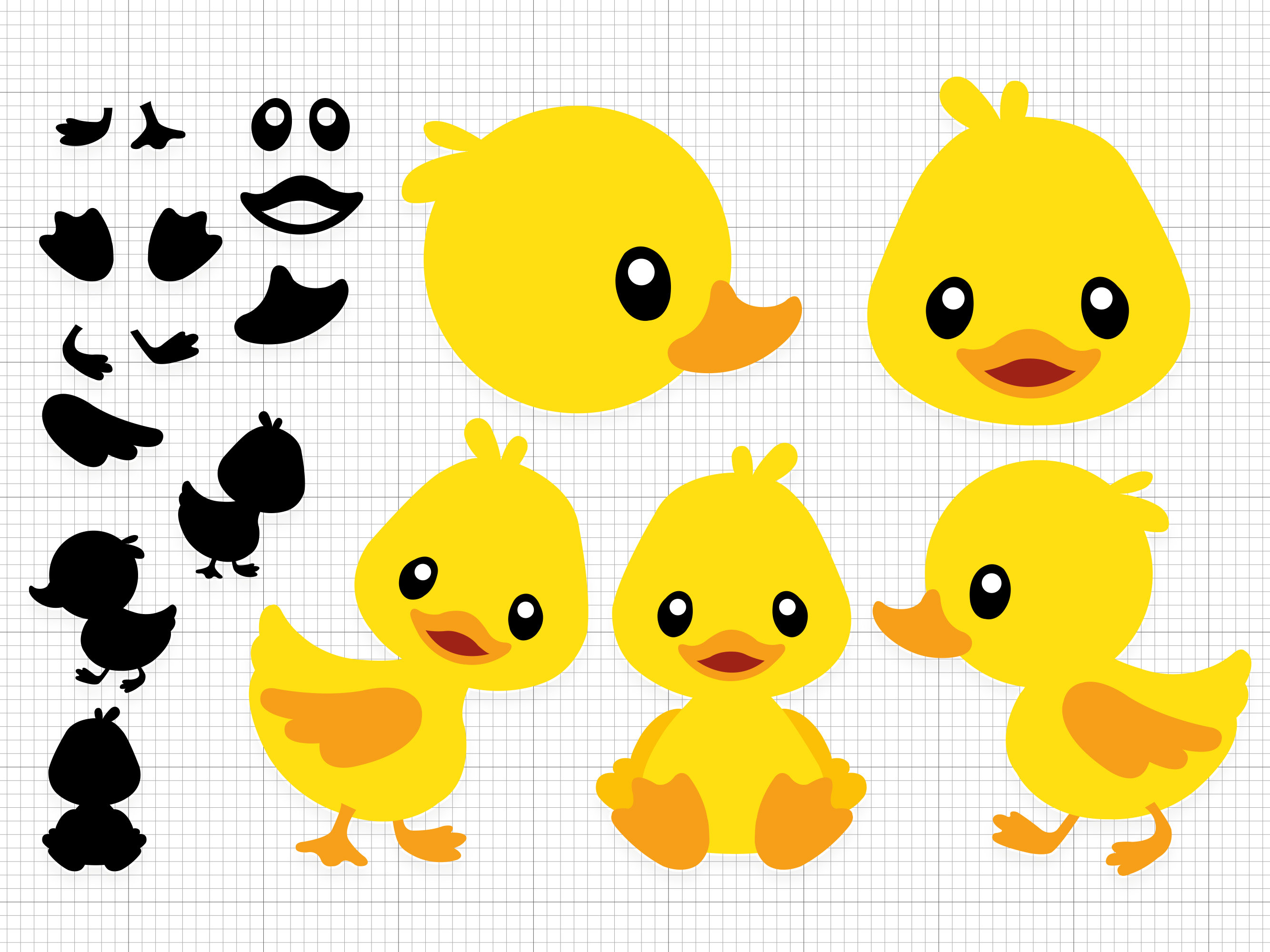 Cute Baby Duck Drawing