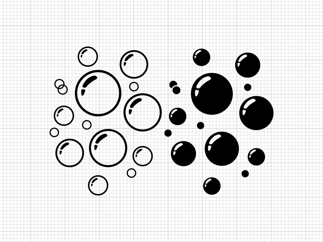 Bubbles Svg Png Pdf Ai Dxf File Download - Etsy