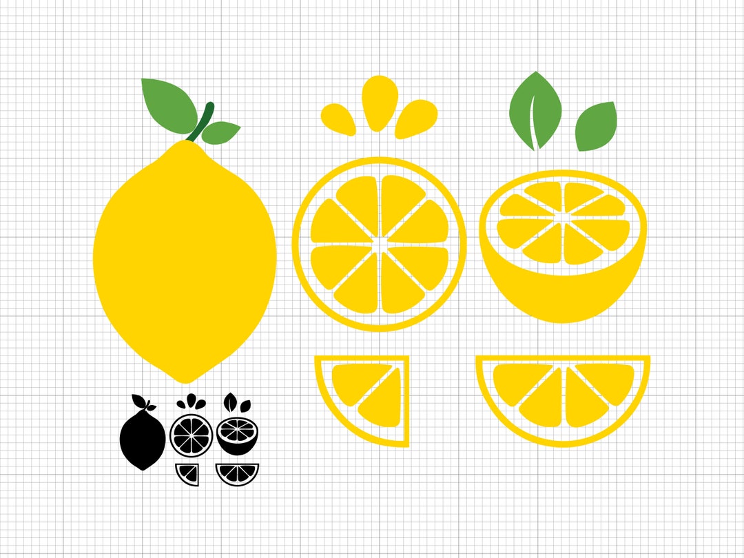 Lemon Slice Svg Png Pdf Ai Dxf File Download - Etsy