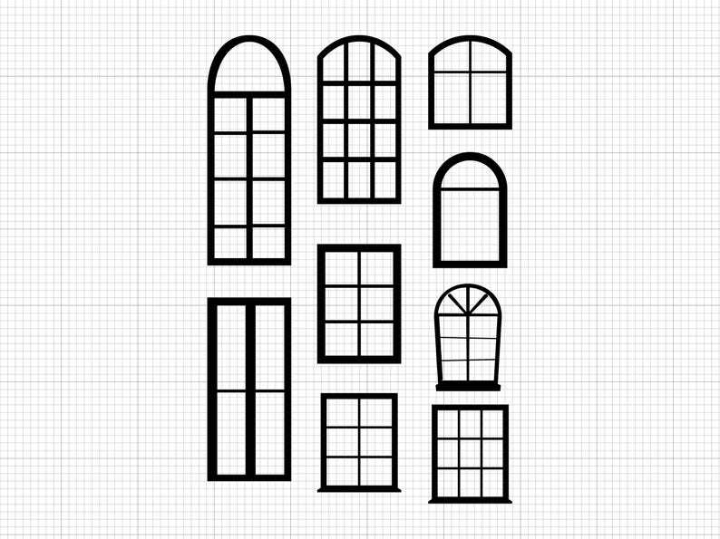 Window Svg Png Pdf Ai Dxf File Download - Etsy