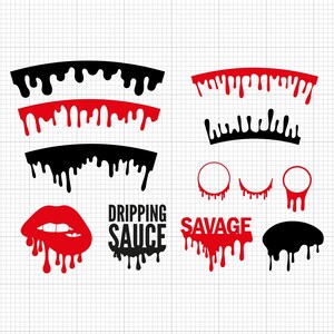 Dripping Svg Png Pdf Ai Dxf File Download - Etsy
