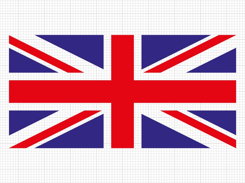 Union Jack Svg UK Flag Svg Png Pdf Ai Dxf File - Etsy
