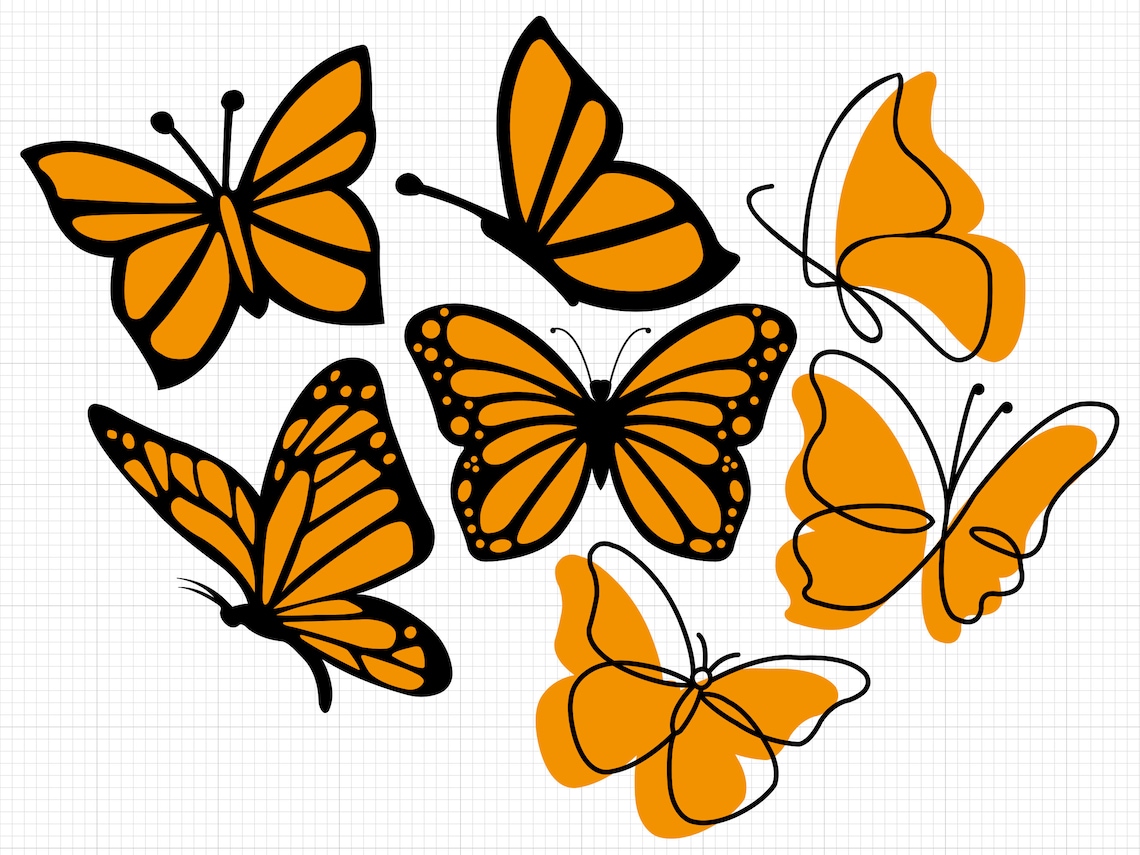 Mariposa Svg Png Ai Pdf Dxf Archivo Descargar - Etsy México