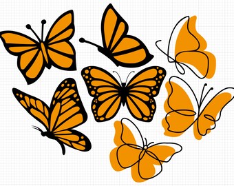 10 Butterfly SVG Butterfly Silhouette Butterfly Cut Files Butterfly Vector Butterfly Cricut Svg ...
