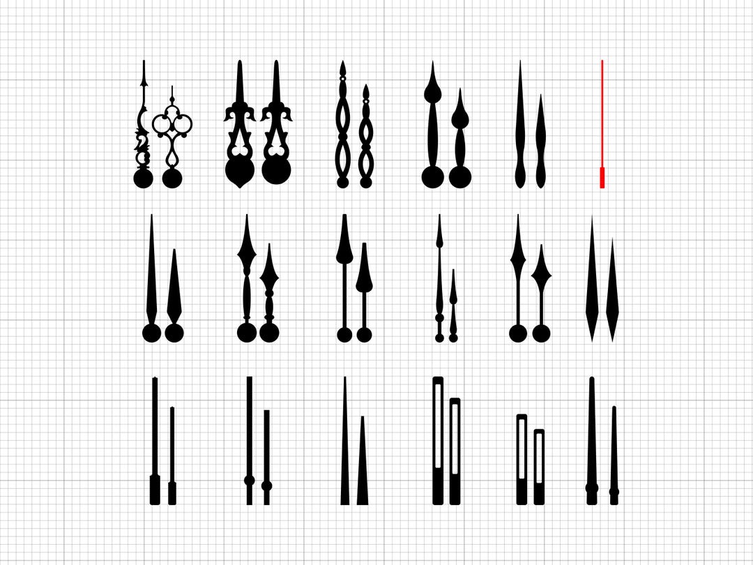 Clock Hands Svg Png Pdf Ai Dxf File Download - Etsy