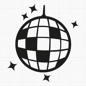 Disco Ball Svg Png Pdf Ai Dxf File Download - Etsy
