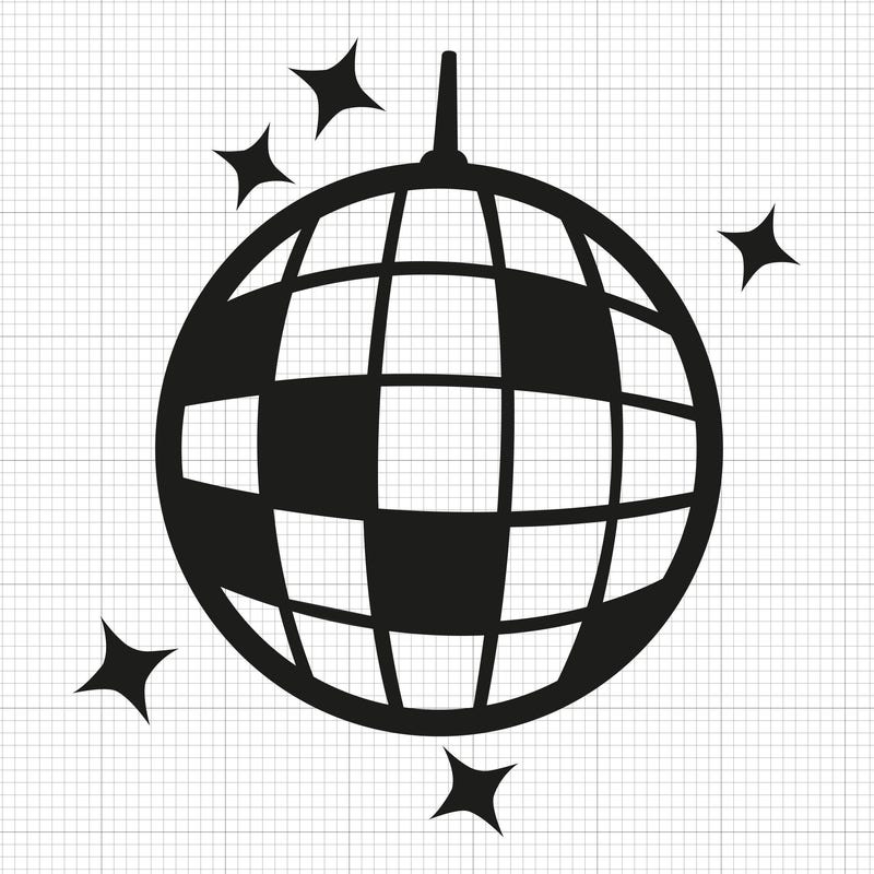 Disco Ball Svg - Etsy