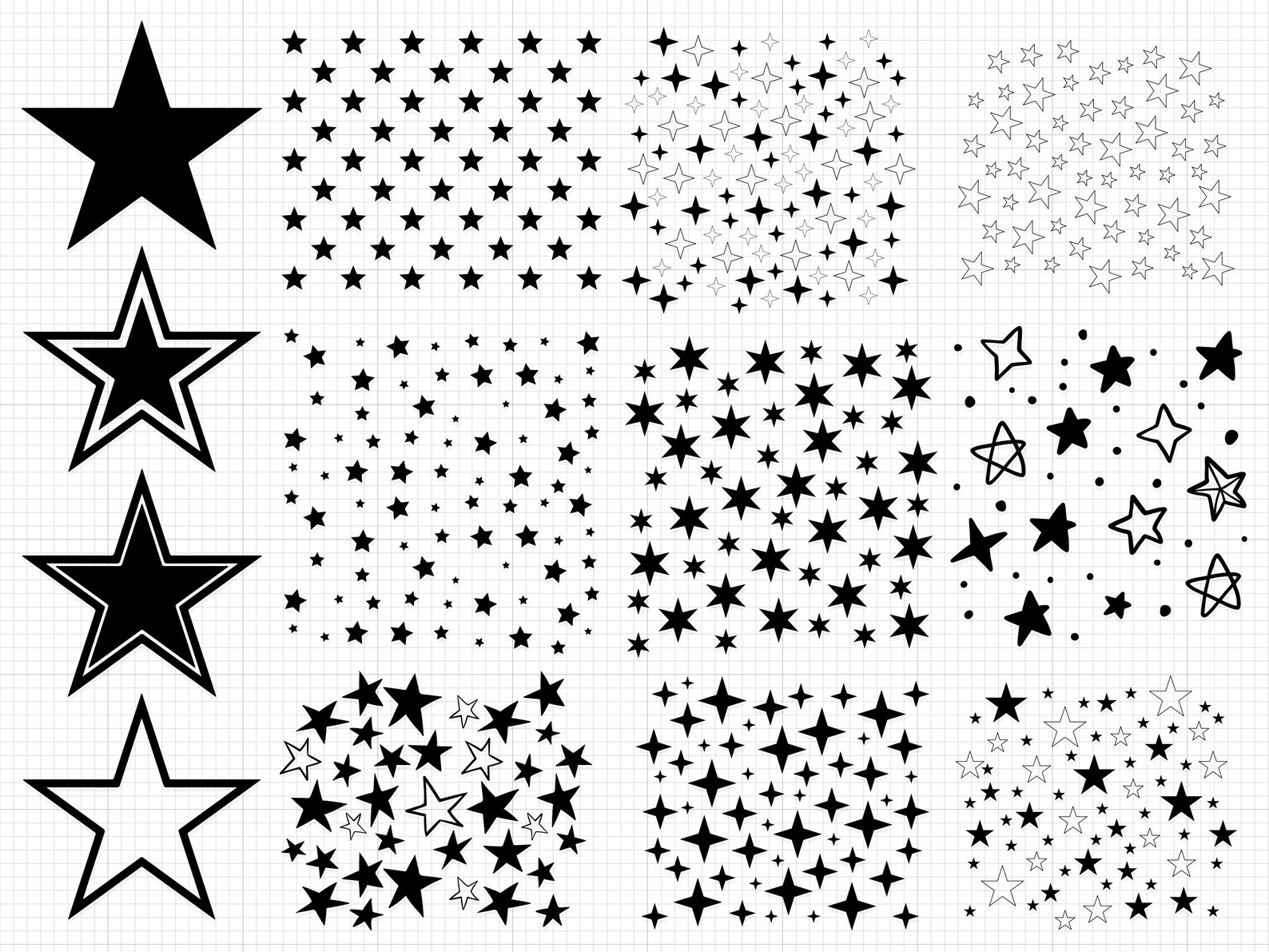 Star Svg Png Pdf Ai Pdf Dxf Cut File Download - Etsy