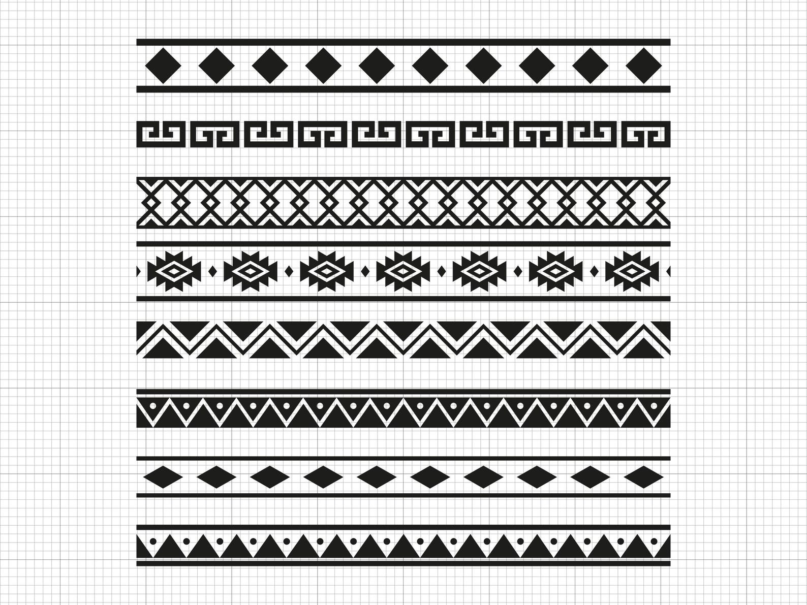 Aztec Pattern Svg Png Pdf Ai Dxf File Download - Etsy