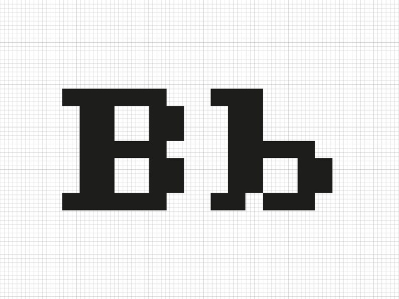 Pixel Font Svg Png Pdf Ai Dxf File Download - Etsy