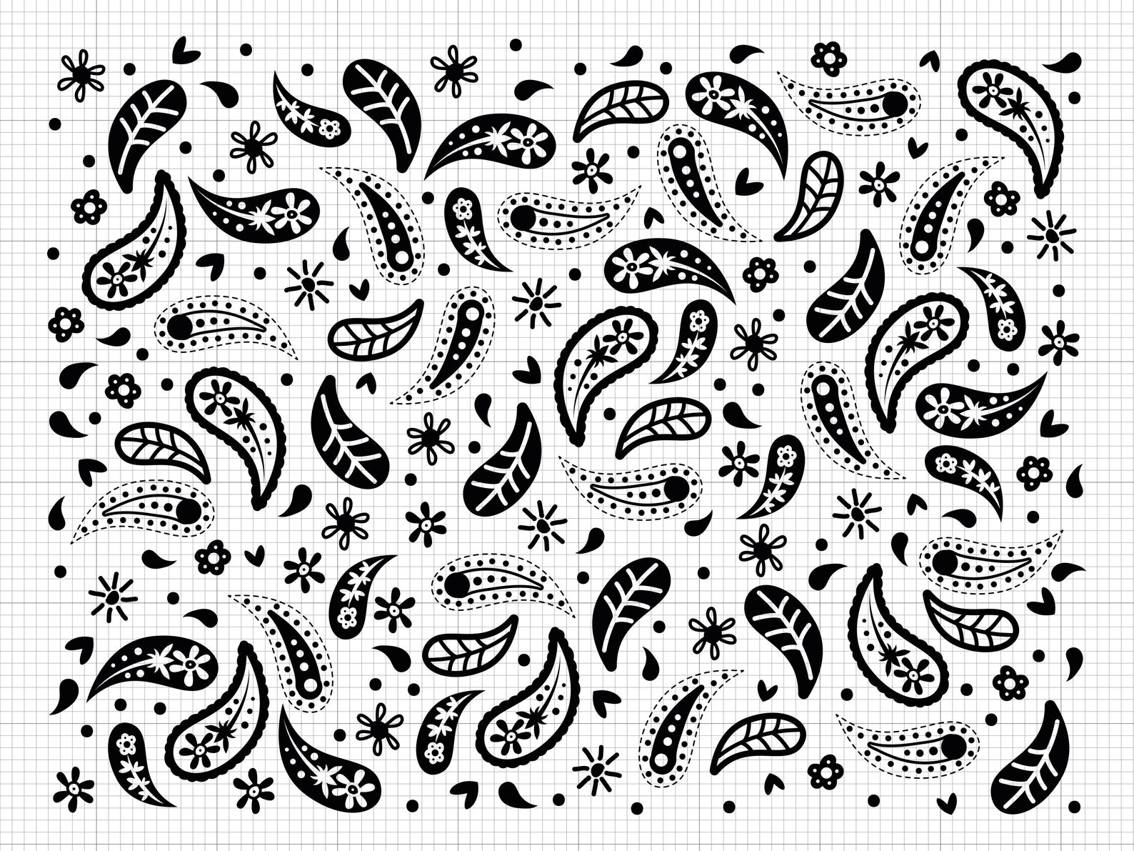 Bandana Svg, Paisley Svg Png Ai Pdf Dxf Download File - Etsy
