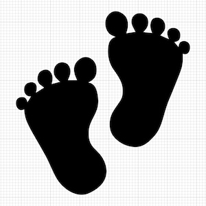 Baby Feet Svg Png Ai Pdf Dxf File Download - Etsy