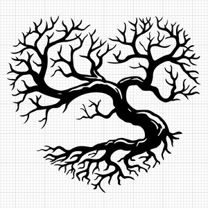 Heart Tree Svg Png Pdf Ai Dxf File Download - Etsy