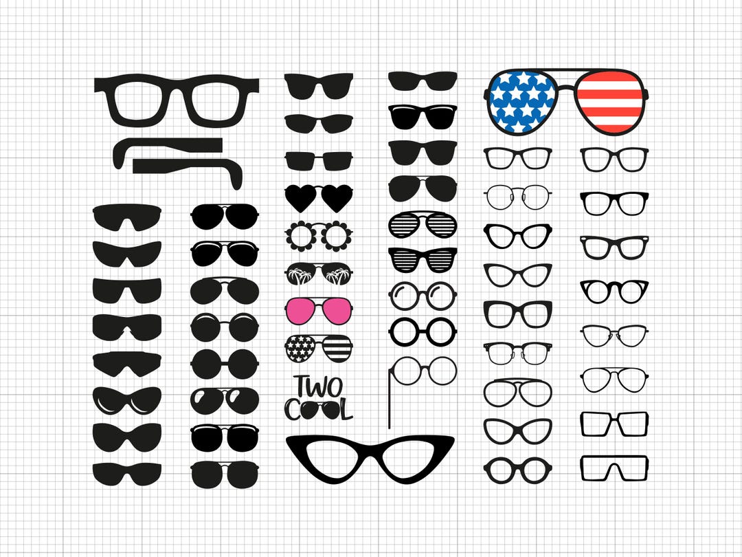 Glasses Svg Png Ai Pdf Dxf File Download - Etsy