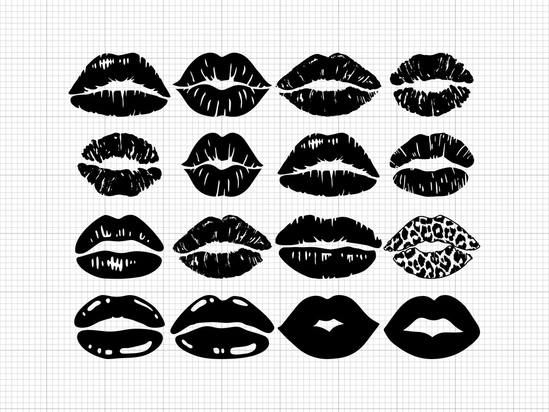 Lips Svg Png Pdf Ai Dxf File Download - Etsy