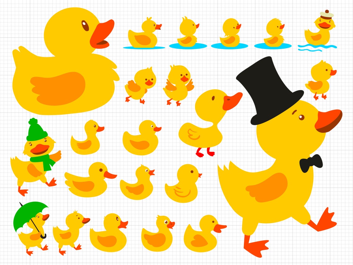 Rubber Duck Svg Png Pdf Ai Dxf File Download - Etsy