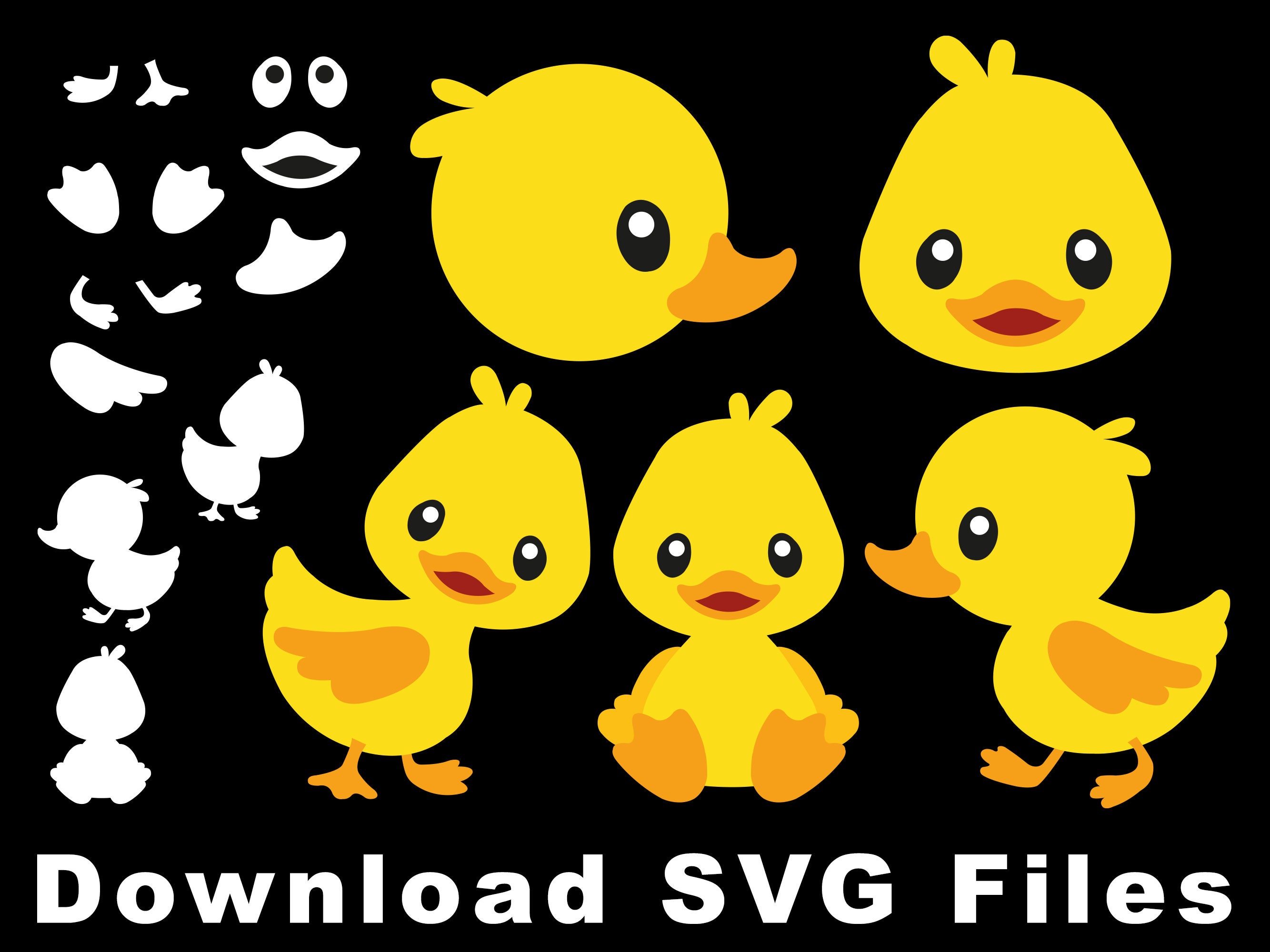 Pato SVG Pato de goma SVG Animal svg cricut Pato en capas - Etsy España