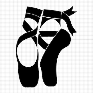 Ballet Shoes Svg Png Pdf Ai Dxf File Download - Etsy