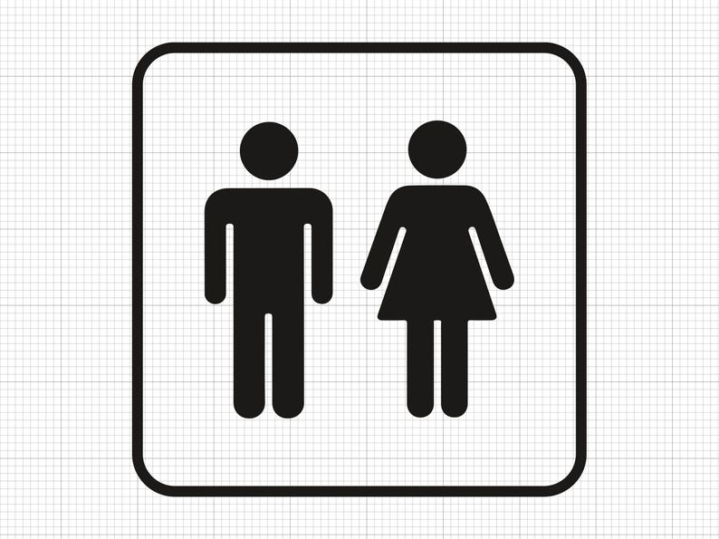 Restroom Svg Png Pdf Ai Dxf File Download - Etsy
