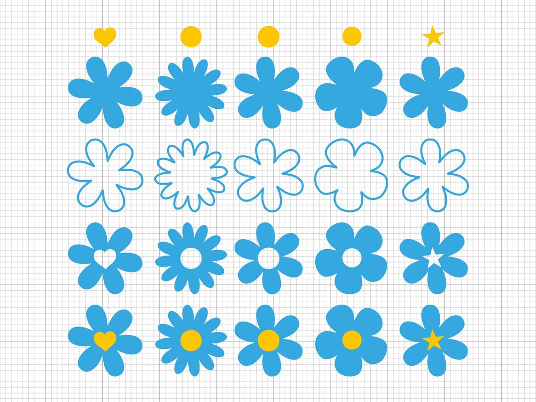 Daisy Svg Eps Pdf Ai Dxf File Download - Etsy