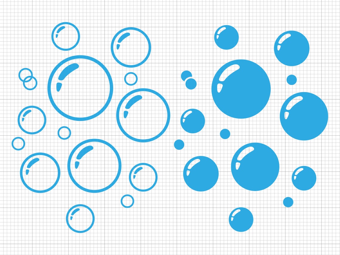 Bubbles Svg Png Pdf Ai Dxf File Download - Etsy