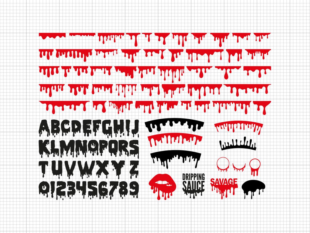 Dripping Svg Png Pdf Ai Dxf File Download - Etsy