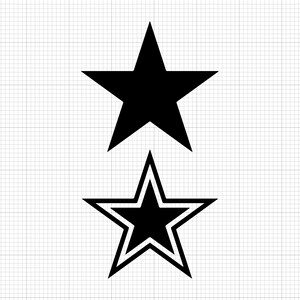 Star Svg Png Pdf Ai Pdf Dxf Cut File Download - Etsy
